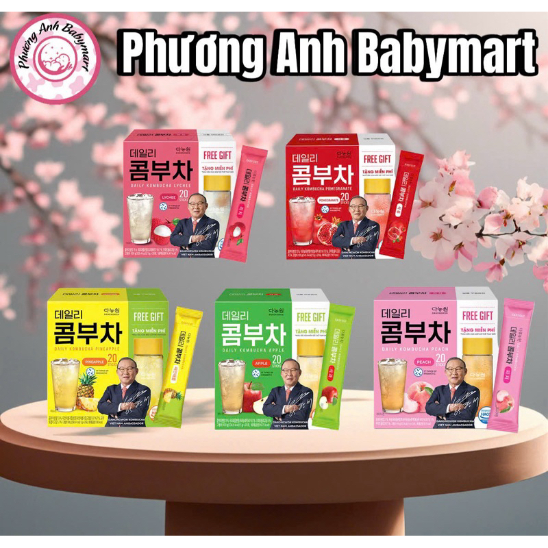 Combo 20 Trà Kombucha Danongwon Dalily Kombucha TẶNG BÌNH (5Gx20 Gói) | Shopee Việt Nam