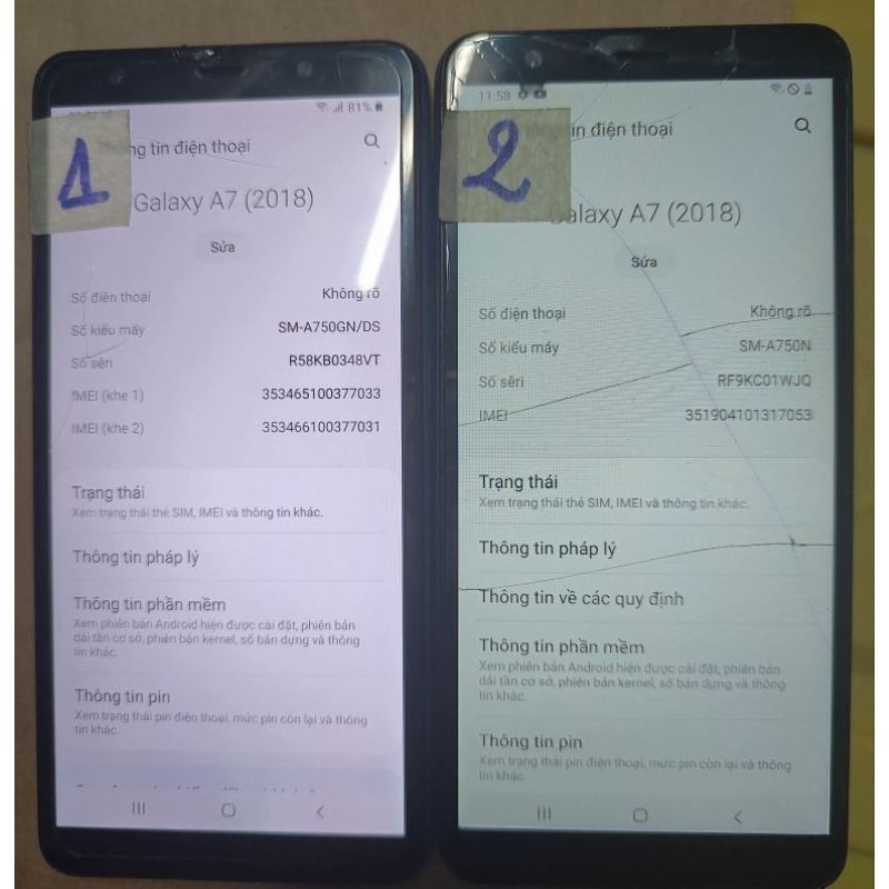 Điện thoại samsung A750 2018 A7 2018 | Shopee Việt Nam