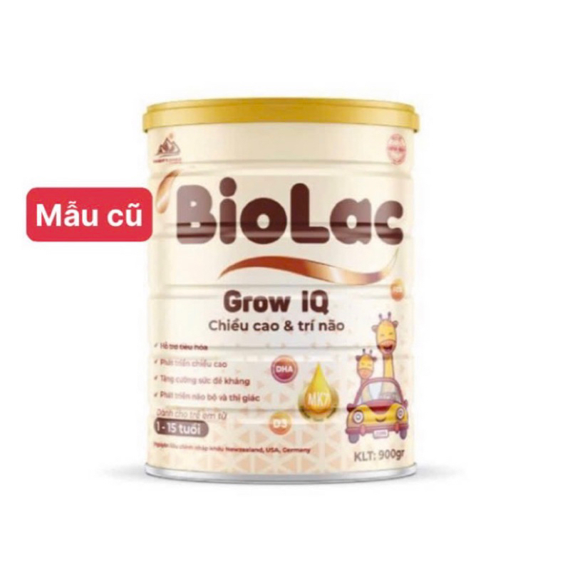 Date2027-Sữa Biolac Grow IQ (trẻ từ 1-15 tuổi),tặng 1 đồ chơi cho bé ...