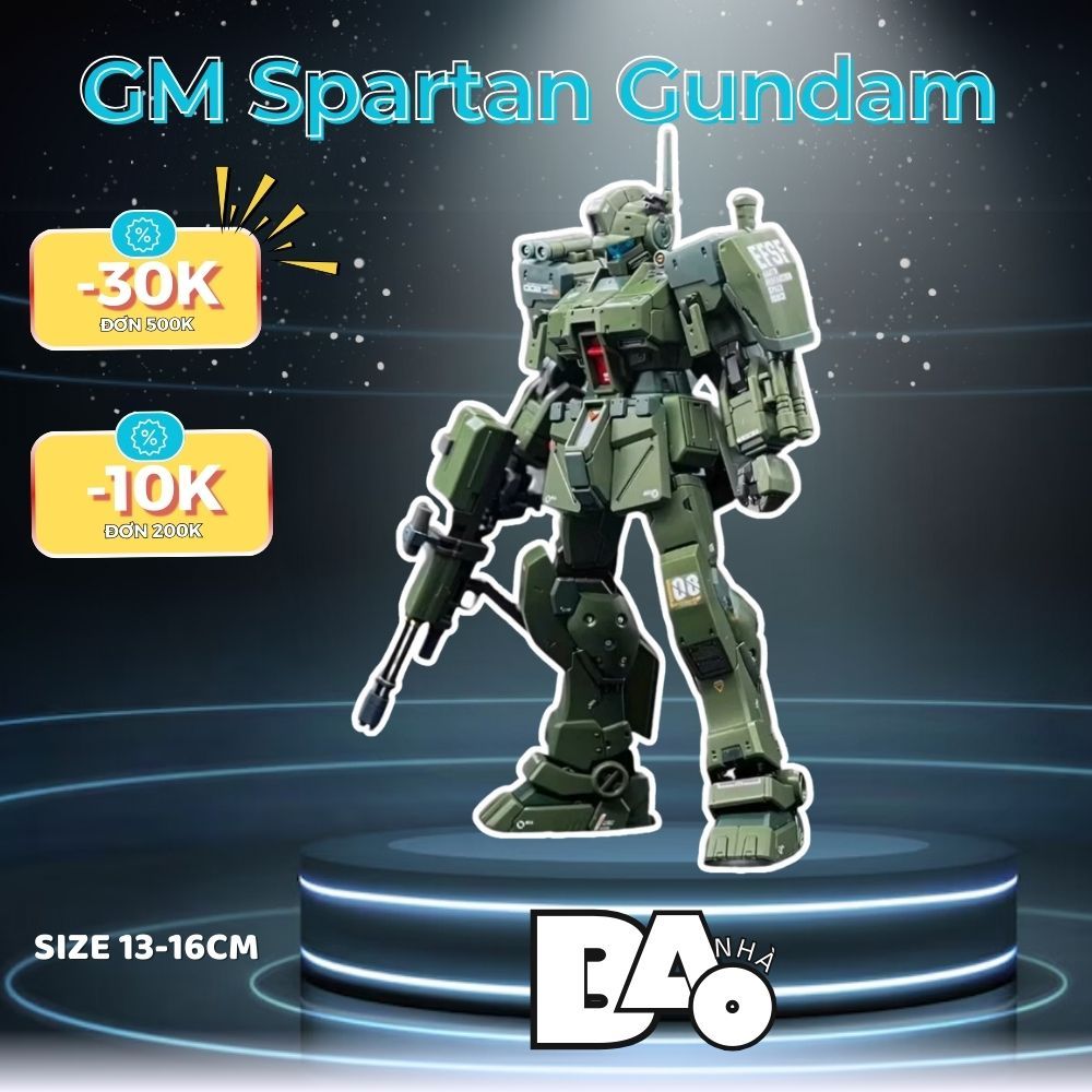 Mô hình Gundam, Mô hình lắp ráp HG GM Spartan chất liệu nhựa ABS phiên bản 1/144 Mobile Suit mã ...