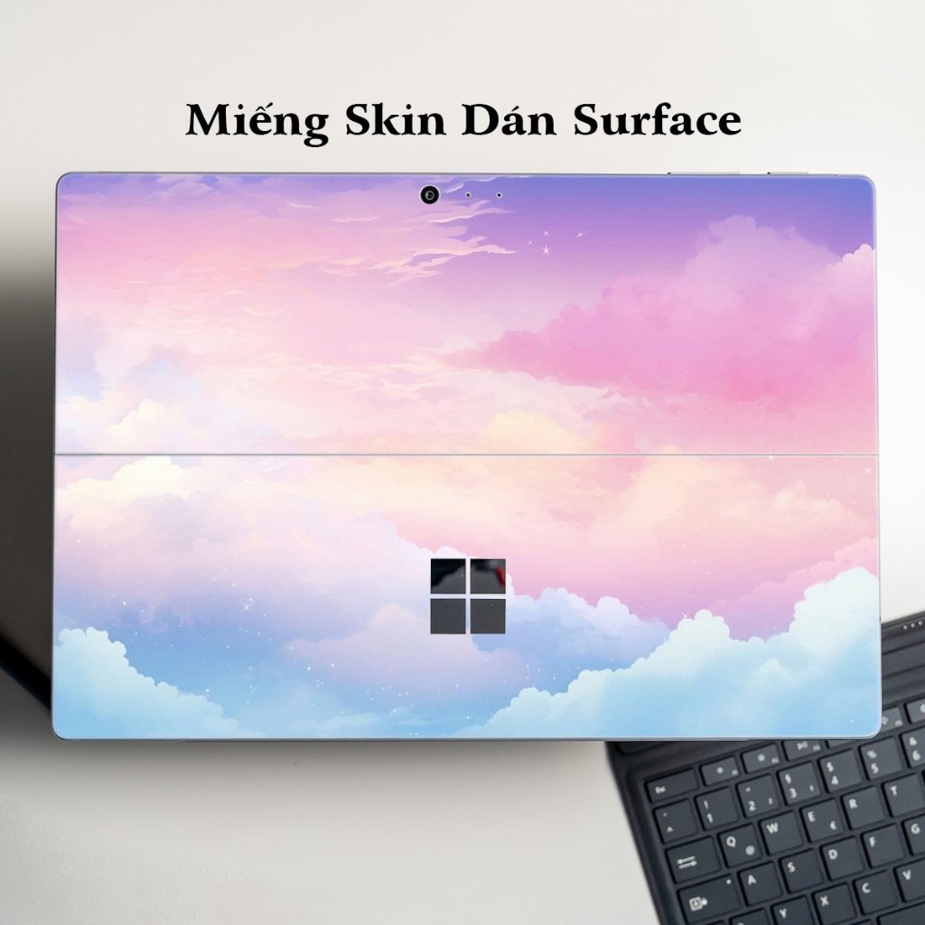 Miếng Dán Skin Surface Pro / Go / Laptop in hình Mây hồng | Dán Bảo Vệ ...