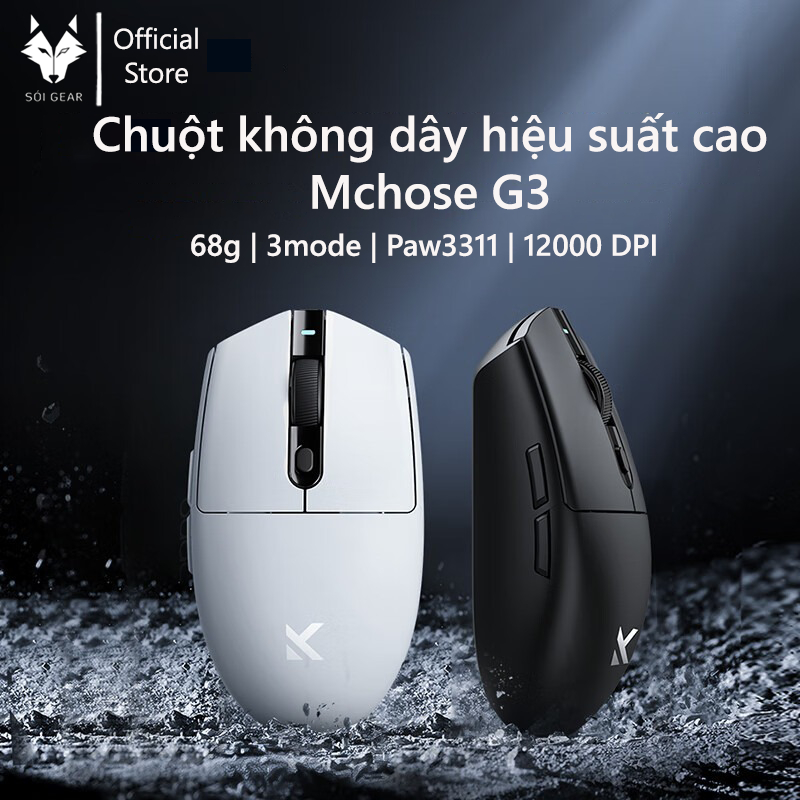 [Hỏa tốc HN - HCM] Chuột Gaming Mchose G3A Wireless | Shopee Việt Nam