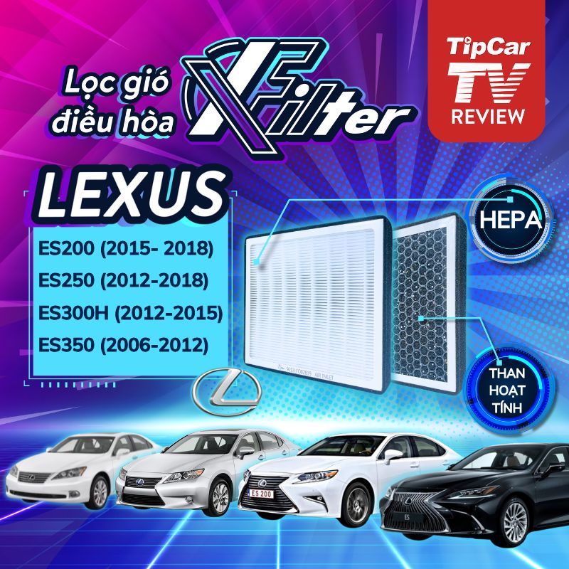 Lọc gió điều hòa Lexus ES200 / ES250 / ES300 / ES350. Lọc gió than hoạt tính Xfilter | Shopee ...