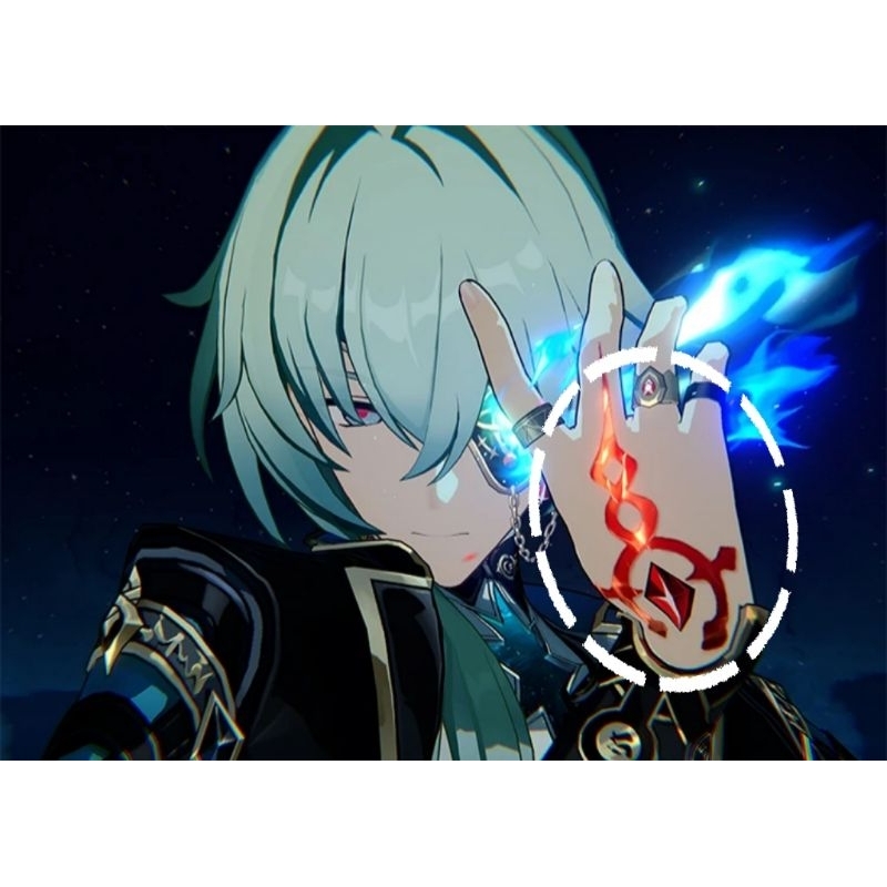 Hình xăm dán Cosplay Anaxa (Anaxagoras) trong Honkai Start Rail (đọc mô ...