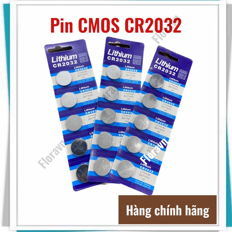 Vỉ 5 viên Pin CMOS CR2032 Chính Hãng - Pin Lithium 3V | Shopee Việt Nam