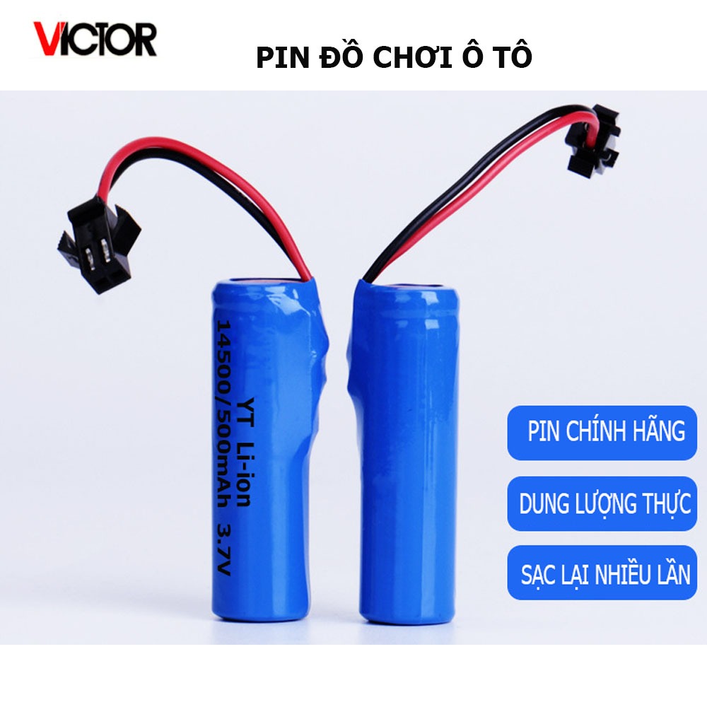 Pin Lithium 3,7V 14500 - 800mAh có sẵn cáp SM - Pin chuyên dùng cho đồ ...