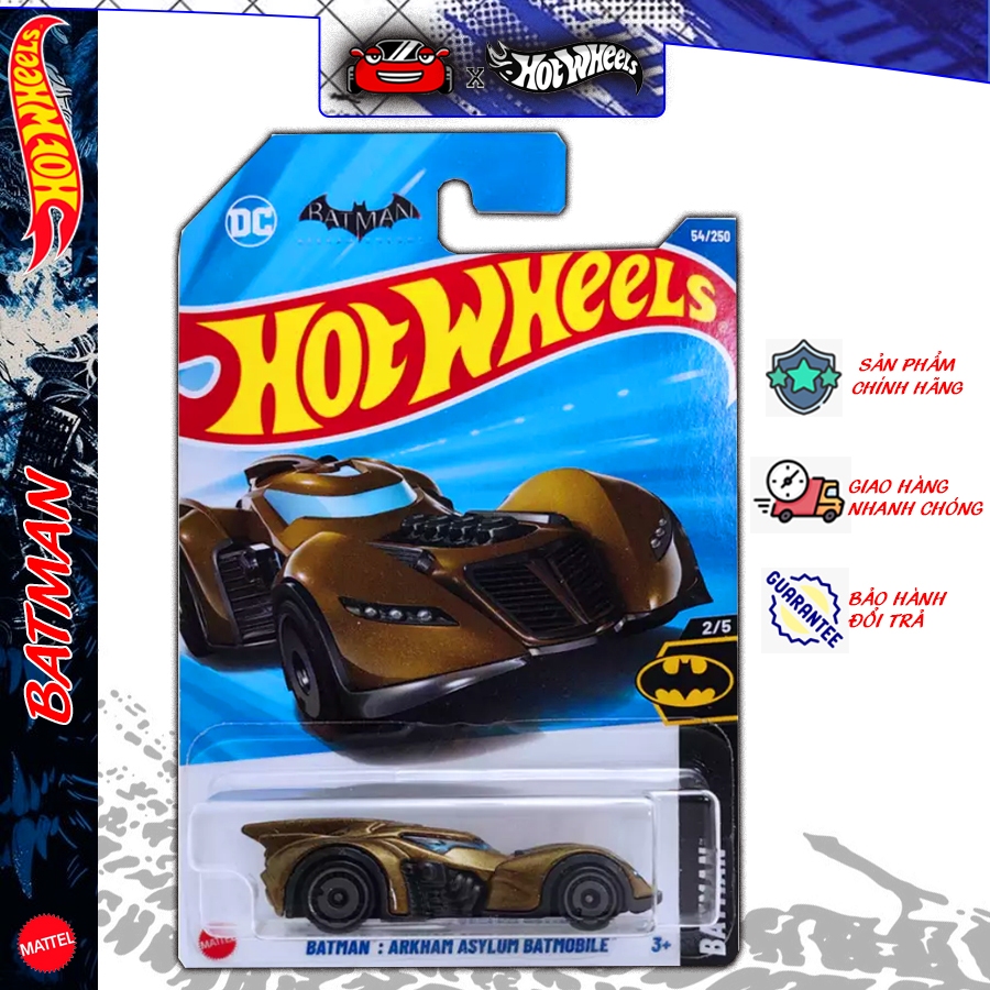 mô hình xe batman arkham asylum batmobile, xe hot wheels tỉ lệ 1/64 ...