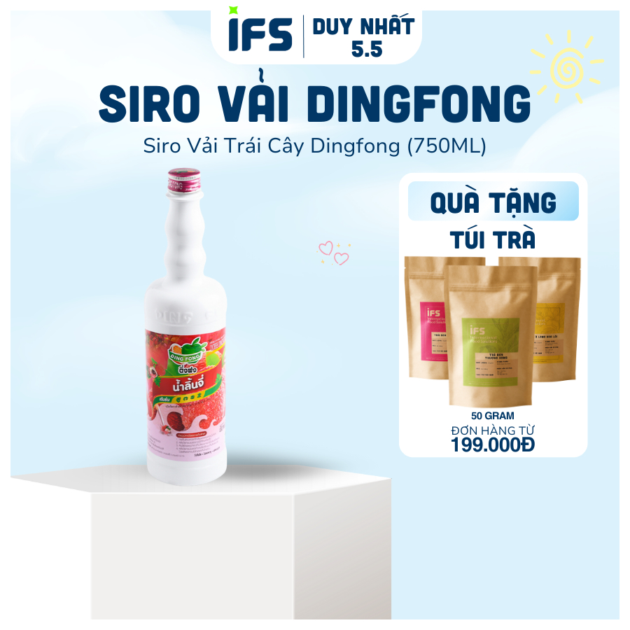 Siro Vải Dingfong - Siro Vị Vải Trái Cây (750ML) | Shopee Việt Nam