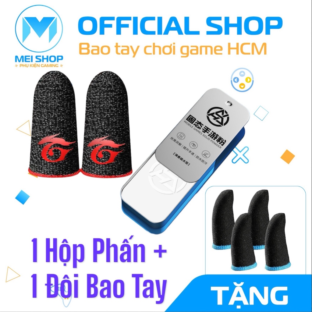 Combo Phấn + Bao Tay Chơi Game Chống Mồ Hôi Tay - Giá Hạt Dẻ - TẶNG KÈM 2 ĐÔI BAO TAY | Shopee ...