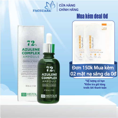 Tinh Chất Histolab Cho Da Mụn - AZULENE COMPLEX AMPOULE 72% 1ml - 50ml ...