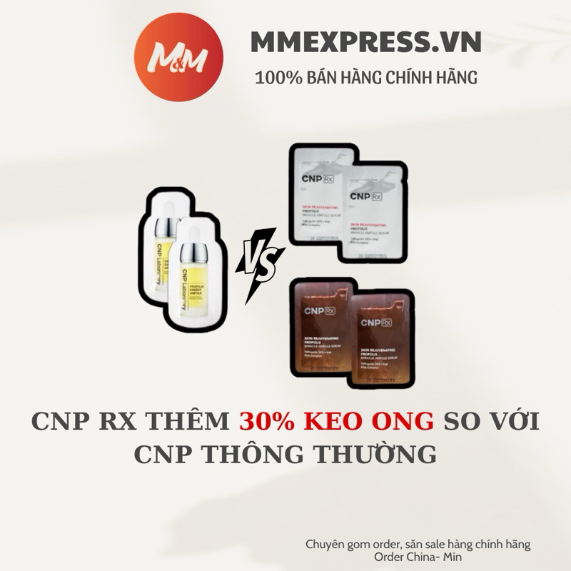 Set 5 gói Sample Tinh Chất Keo Ong Vang Phuc Hoi Da CNP Rx Laboratory Propolis Energy Ampule ...