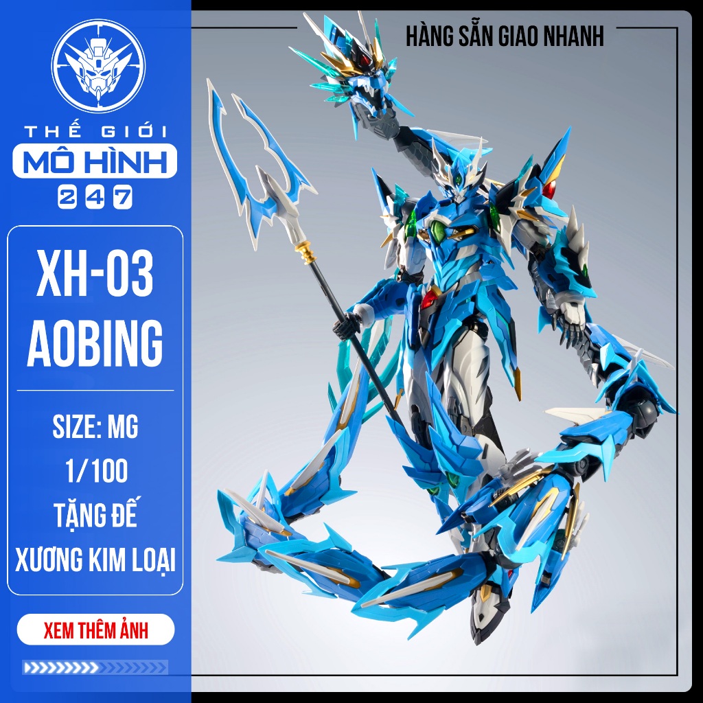 (SẴN HÀNG) Mô hình lắp ráp MNP-XH03 Aobing MNP XH03 Ao Bing Motor Nuclear (Tặng base và khung ...
