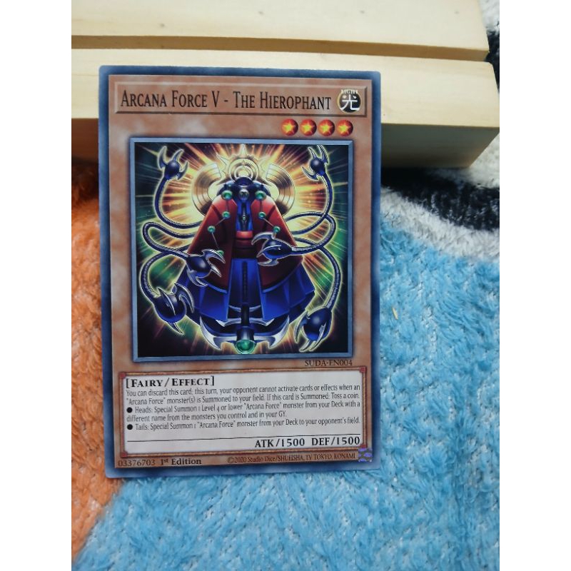 [Yugioh Biên Hòa Store] 1 lá thẻ bài Arcana Force V - The Hierophant - SUDA-EN004 - Common 1st ...