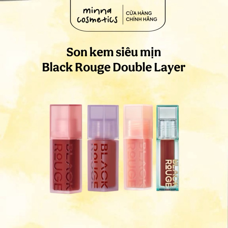 [Blackrouge] Son Kem Black rouge Double Layer Over Velvet Màu DL01 DL02 ...