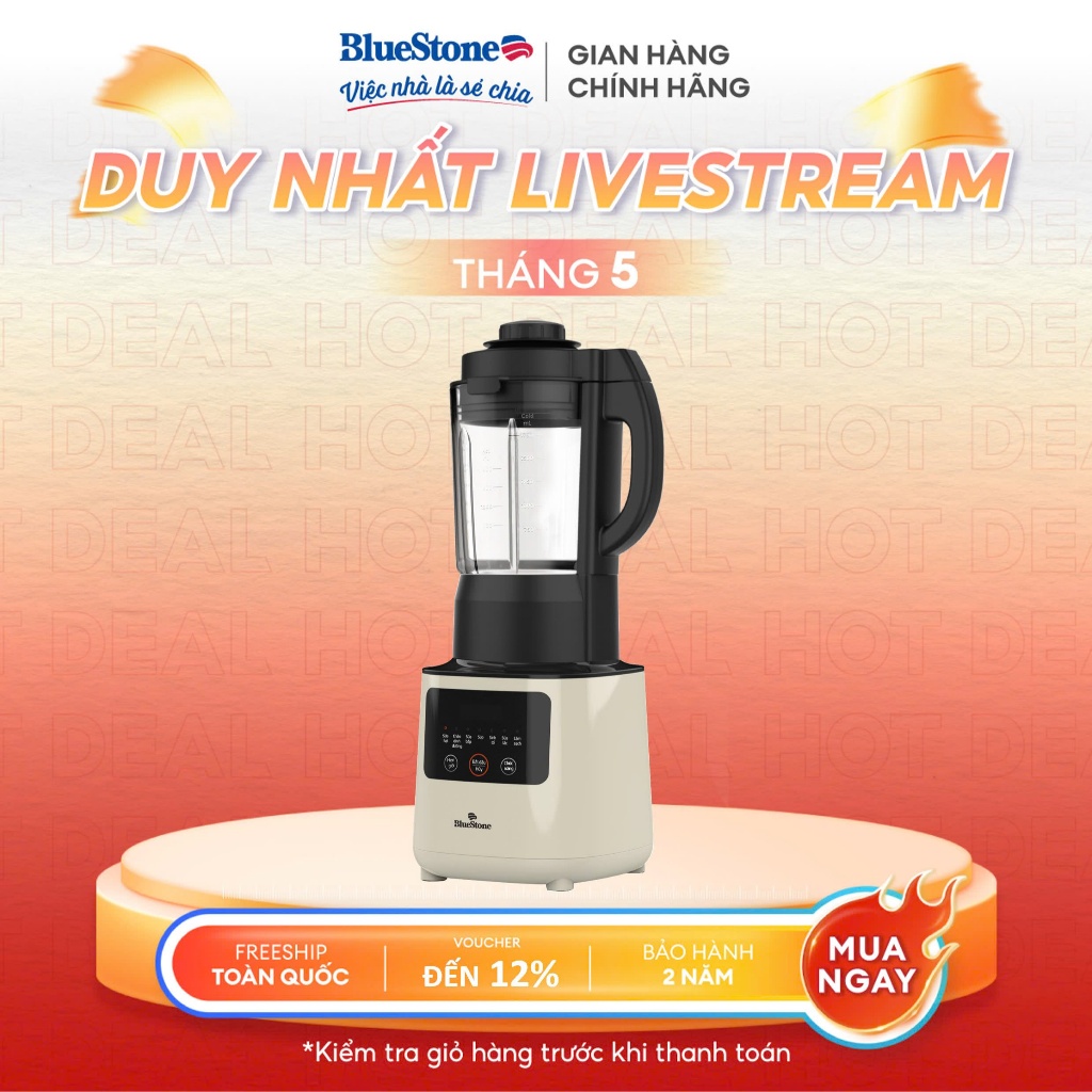 [LIVE] Máy Làm Sữa Hạt và Xay Nấu Đa Năng BlueStone 1.75 Lít 900W BLB-6035 | Shopee Việt Nam