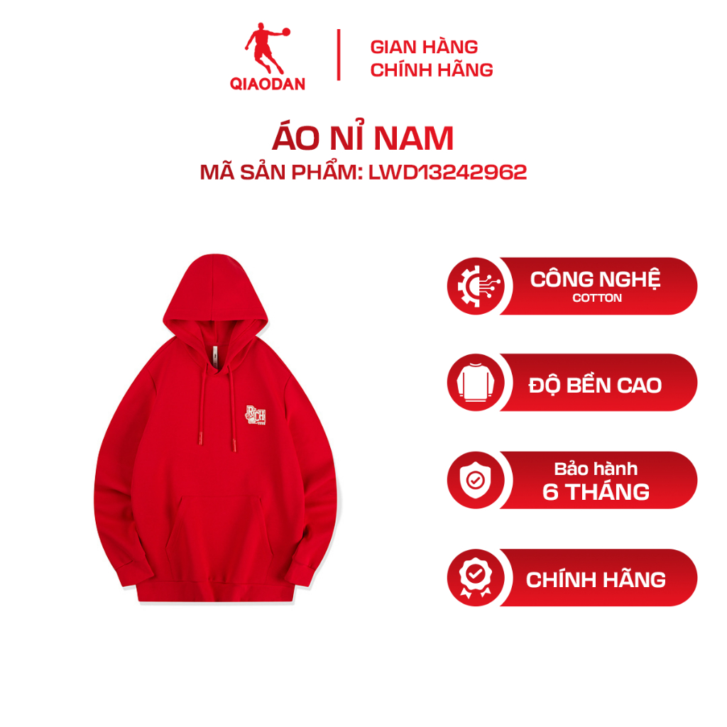 Áo Hoodie Thể Thao Thời Trang Nam Qiaodan | Shopee Việt Nam