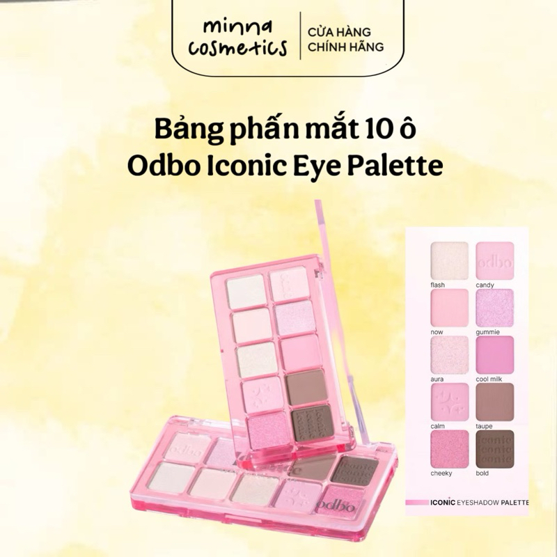 [Odbo] Bảng Phấn Mắt 10 Ô ODBO ICONIC EYESHADOW PALLETE | Shopee Việt Nam