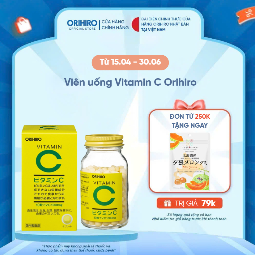 Viên uống Vitamin C Orihiro 300 viên | Shopee Việt Nam