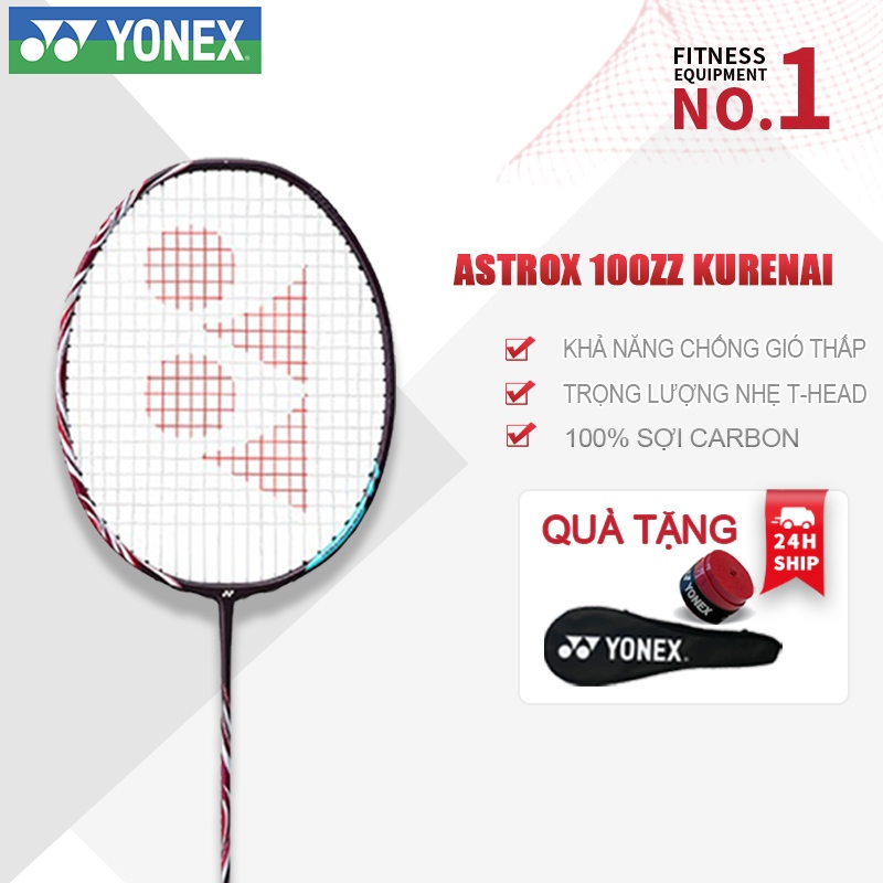 [SƠN LOGO]Vợt Cầu Lông YONEX ASTROX 100ZZ Đỏ 100% Khung Carbon 4U Căng ...