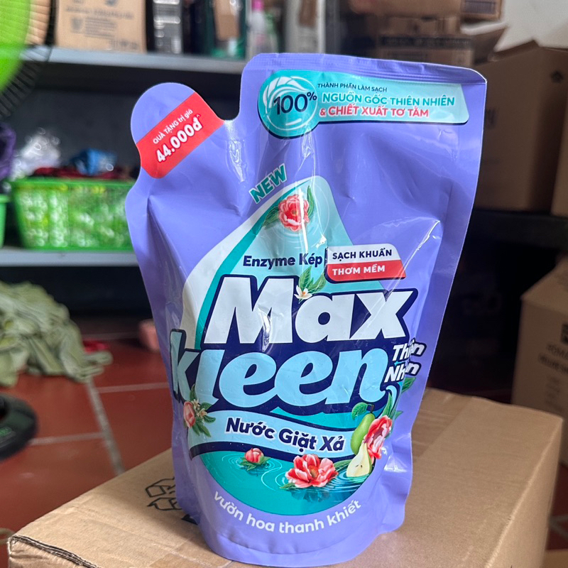 Nước Giặt Max Kleen vườn hoa thanh khiết 600g | Shopee Việt Nam