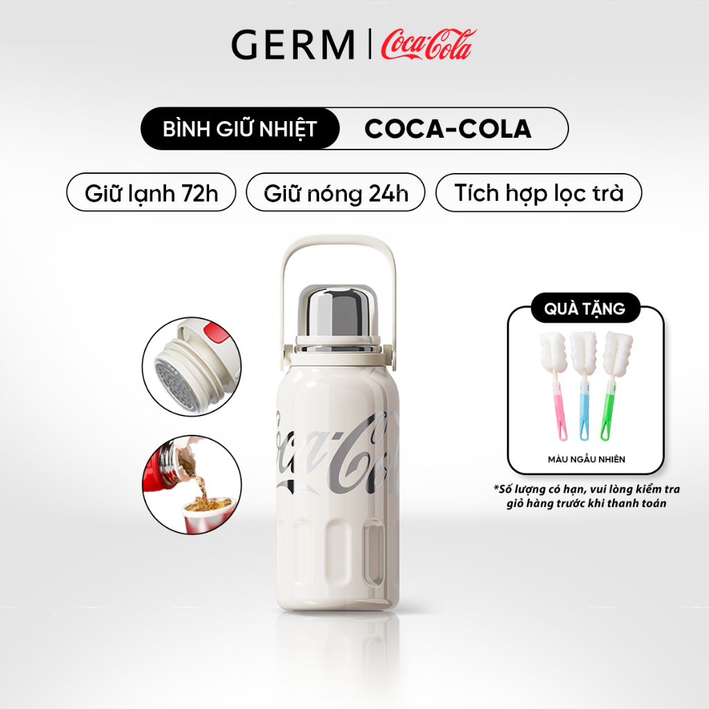 Bình Giữ Nhiệt GERM Coca-Cola 800ml/1200ml - Inox 316 - Giữ Nhiệt 24h - GE-CK23AW-B35/ GE-CK23AW ...