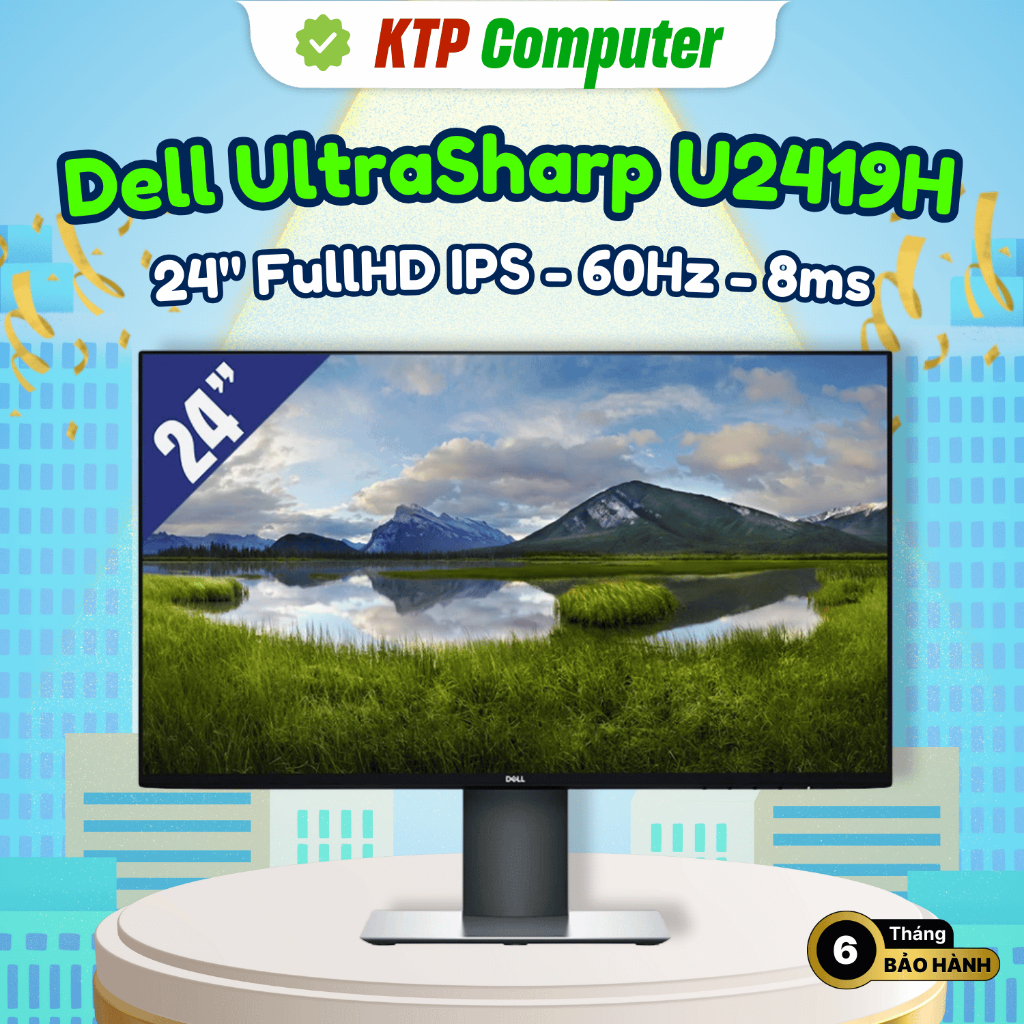 Màn hình Dell UltraSharp U2419H (24 inch - FullHD - 60Hz - 8ms - 99% sRGB) | Shopee Việt Nam