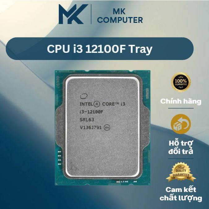 CPU Intel Core i3 12100F (Tray - Không Box) - Bảo hành 3 năm | Shopee ...