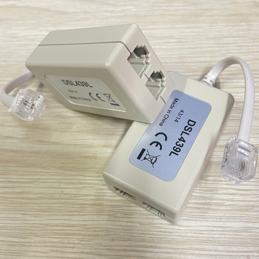 Bộ lọc tín hiệu ADSL 439L chống nhiễu dùng cho điện thoại bàn và các ...