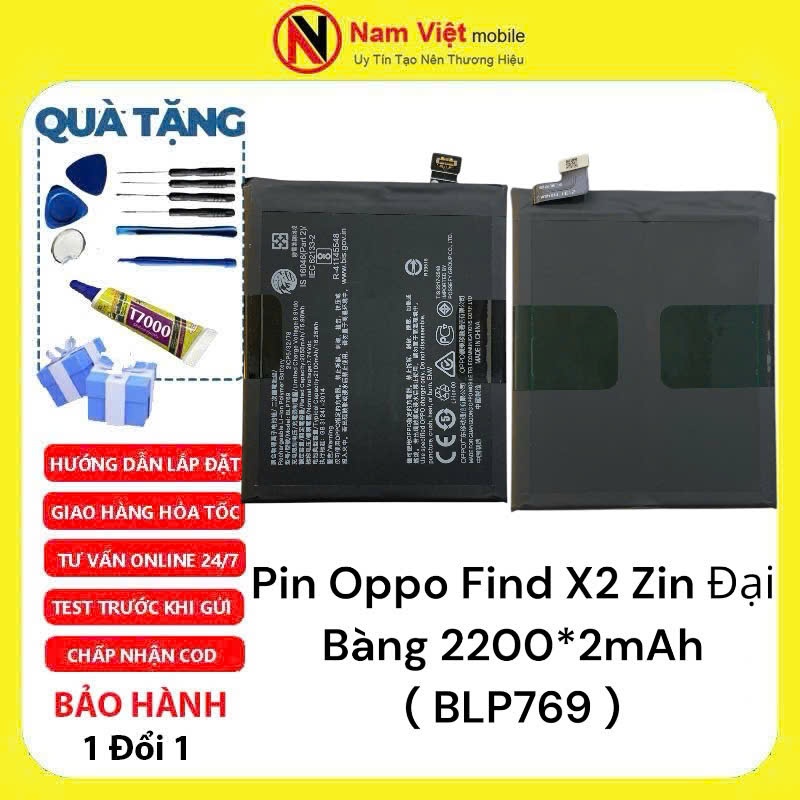 Pin Oppo Find X2 Zin Đại Bàng 2200*2mAh ( BLP769 ) | Shopee Việt Nam