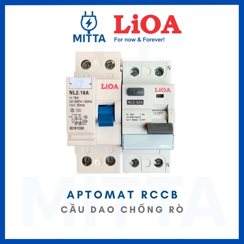 Aptomat Chống Giật RCCB LiOA - MITTA | Shopee Việt Nam
