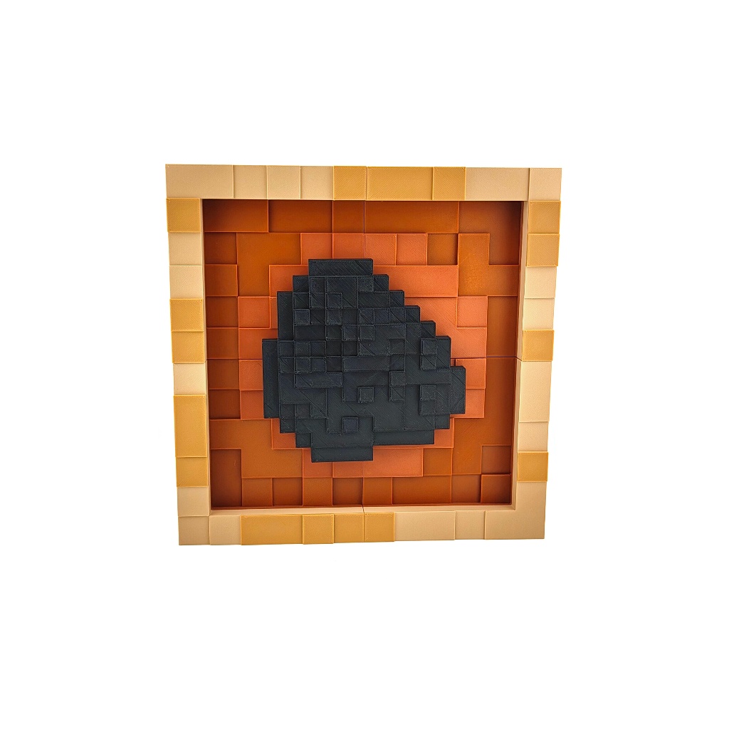 Khối Than Minecraft 3D Có Nam Châm và Khung Tranh Pixel Từ Tính | Trang ...
