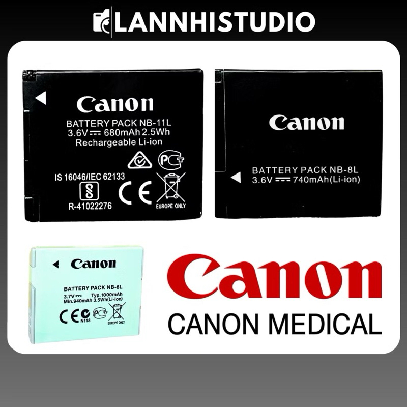 Pin Canon NB-4L / NB-5L / NB-6L / NB-7L / NB-8L / NB-9L / NB-10L / NB-11L dùng cho máy ảnh kỹ ...