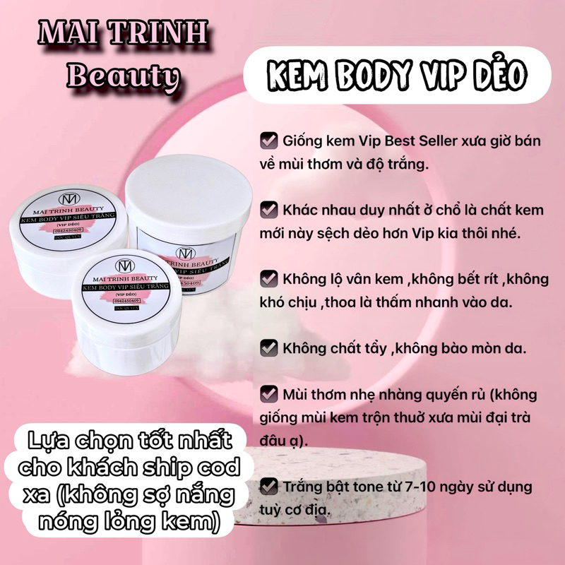 KEM BODY VIP DẺO | Shopee Việt Nam