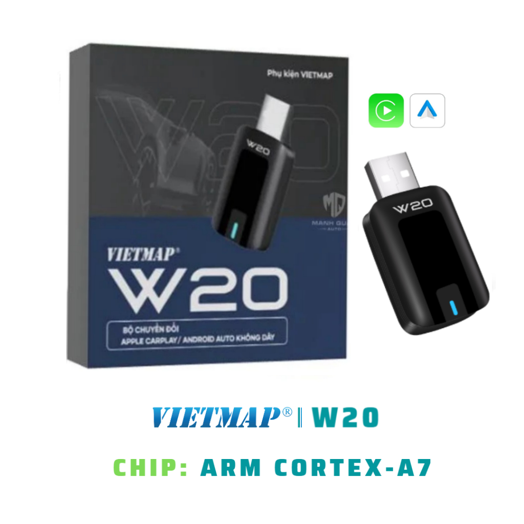 CARPLAY KHÔNG DÂY VÀ ANDROID AUTO VIETMAP W20 | Shopee Việt Nam