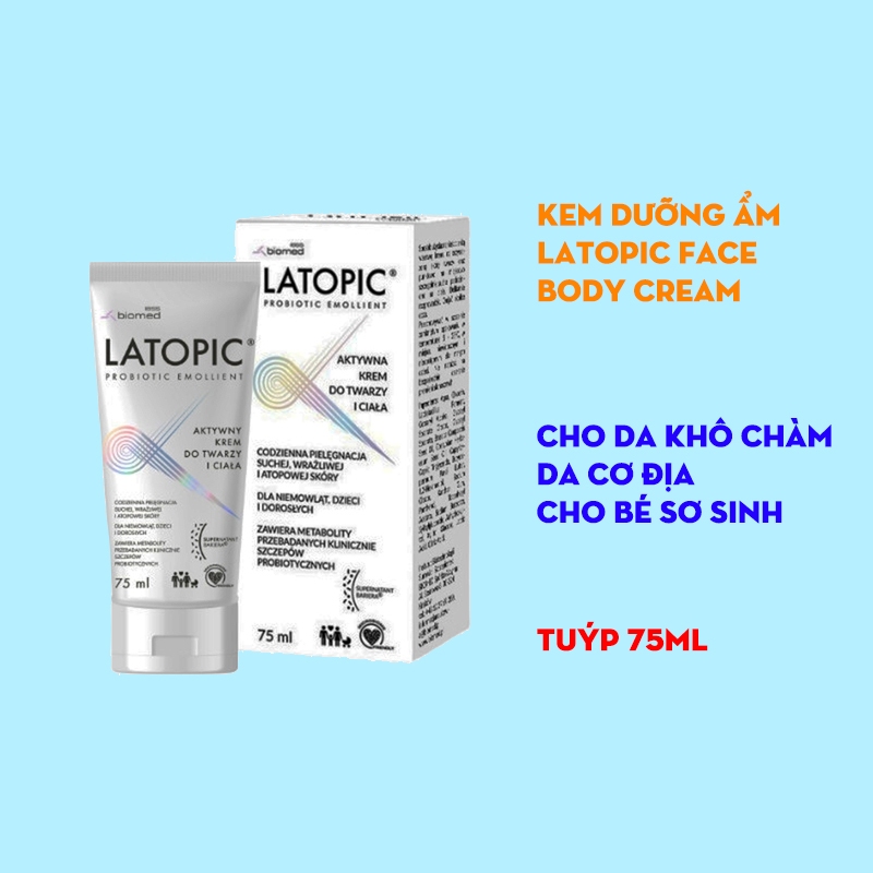 Kem Dưỡng Ẩm Dịu Ngứa Da Kích Ứng Latopic Face And Body Cream 75ml ...