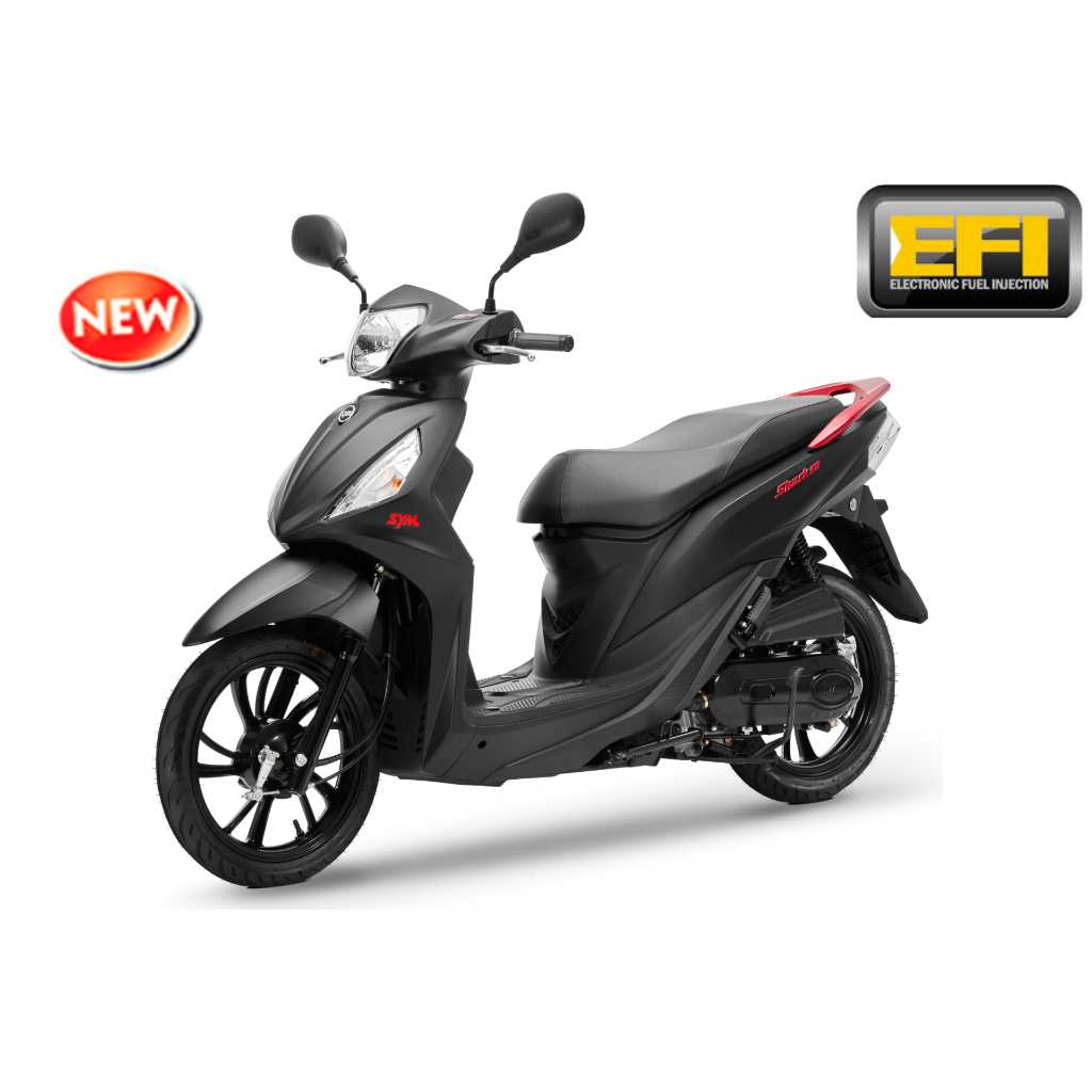 Xe máy SYM Shark 50 EFI New 2025 - Phiên bản đen mờ | Shopee Việt Nam