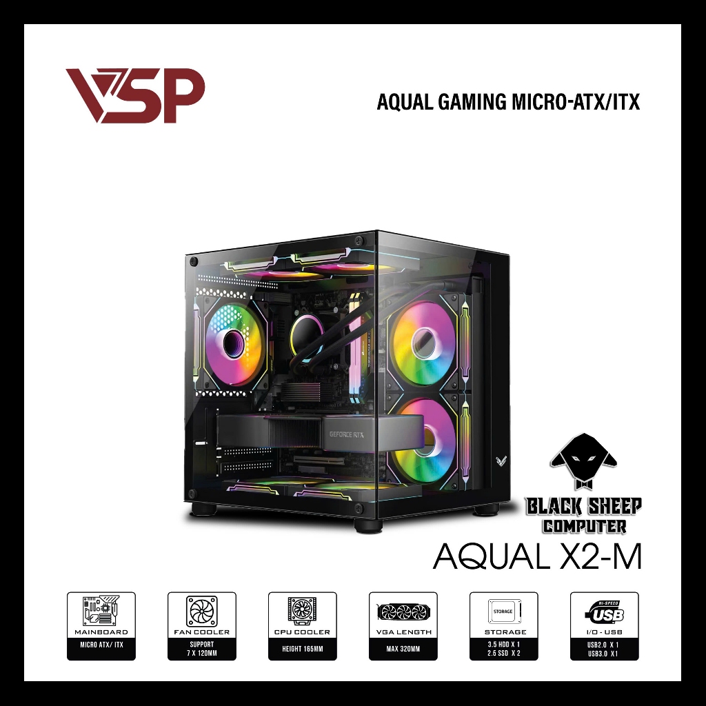 Vỏ Case VSP AQUAL X2 - M BLACK | Shopee Việt Nam