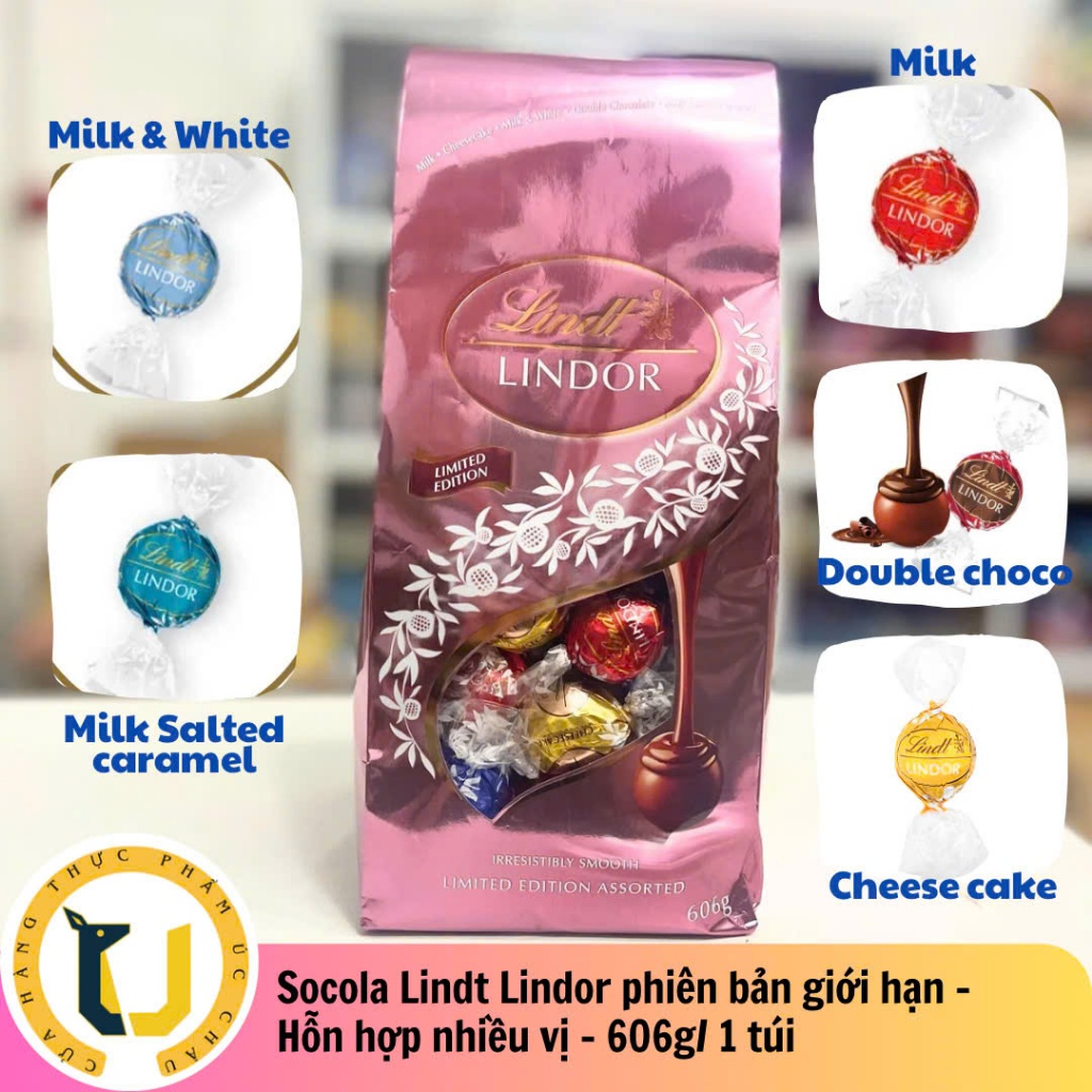 (HÀNG ÚC) Socola nhân tan chảy phiên bản tổng hợp giới hạn LINDT Lindor ...