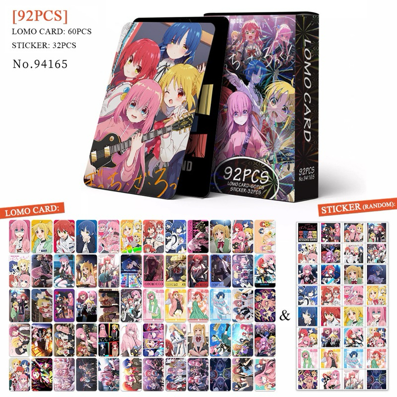 [Lomo Bocchi 92] Bộ 60 lomo card Bocchi the rock photocard + 32 Sticker ...