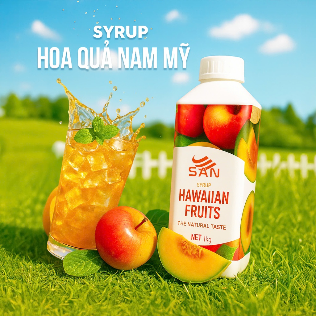 Syrup SAN TÁO - ĐÀO - DƯA LƯỚI (có mẫu thử) - Hương Thơm, Màu Sắc Nổi ...