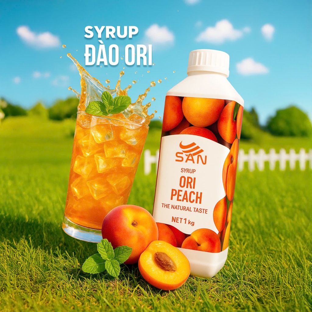 Syrup SAN ĐÀO (có mẫu thử) - Hương Thơm, Màu Sắc Nổi Bật | Shopee Việt Nam