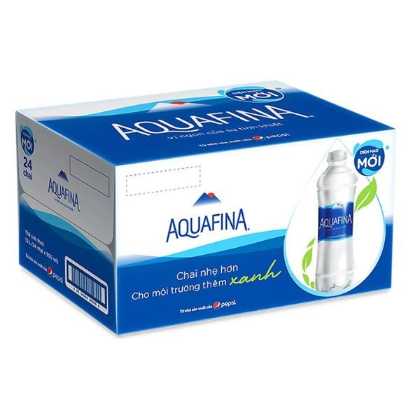 [Hỏa Tốc] Thùng 24 chai nước uống đóng chai AQUAFINA 500ml | Shopee Việt Nam