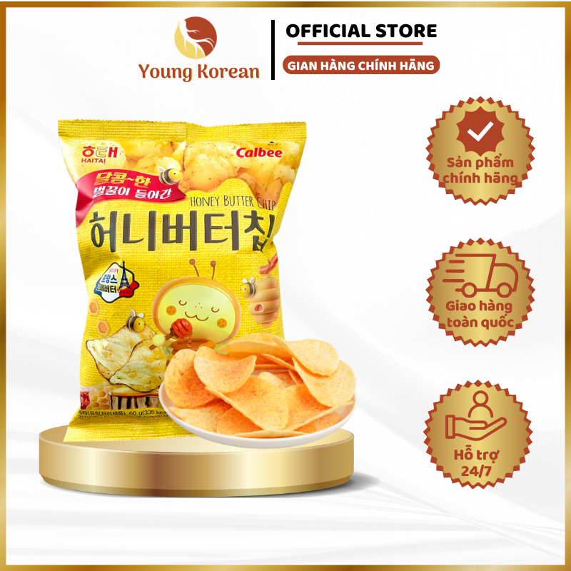Snack Khoai Tây Bơ Mật Ong Honey Butter Chip Haitai nhập khẩu Hàn Quốc ...