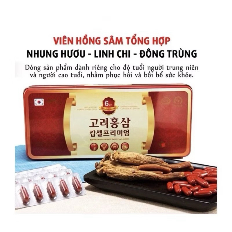 (Date 10/2027) Đạm Sâm Nhung Linh Chi Đông Trùng Hạ Thảo Daedong hộp 120 viên - LÊ NGA - NHÂN ...