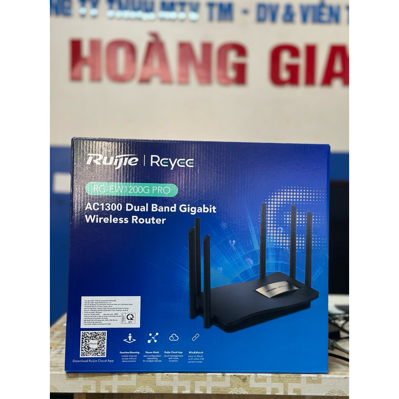 Bộ phát wifi Ruijie RG-EW1200G PRO cổng Wan 1G(DUAL-BAND AC1300 MU-MIMO ...