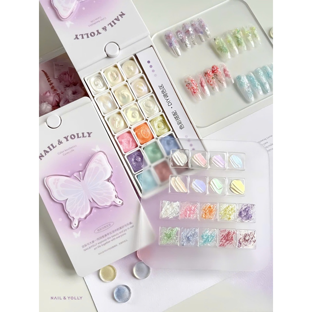 Nail & Yolly - Set 18 hũ 1,5 g Bướm | Shopee Việt Nam