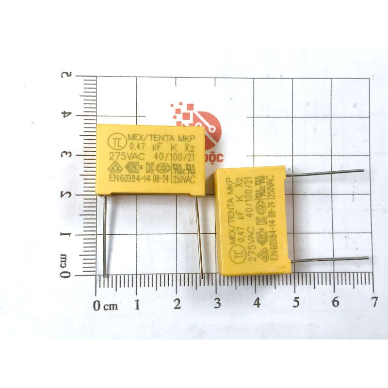 [Combo 10 chiếc] Tụ lọc nguồn MEX/TENTA 0.47uF 275VAC chân 22mm ...