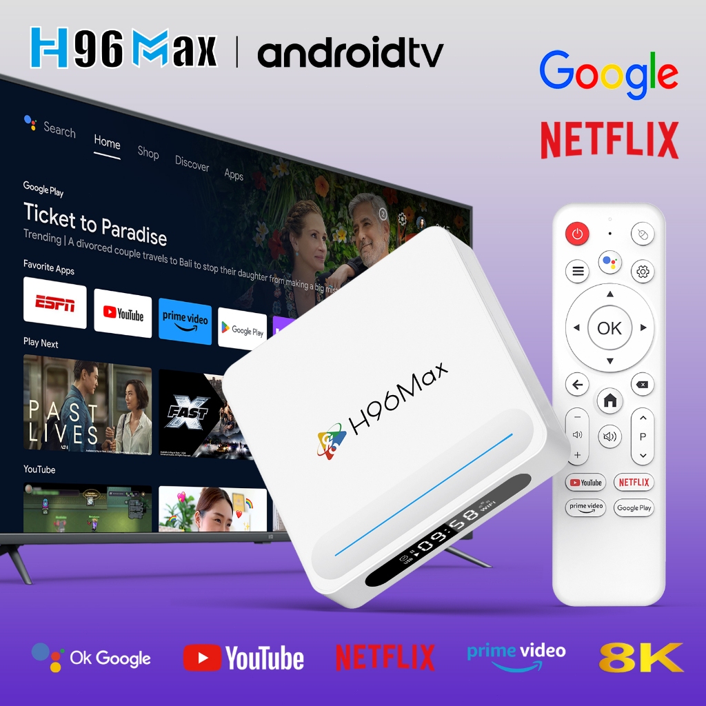 H96 MAX Android 14.0 Smart TV box Allwinner H618 Support 8K Video Dual ...
