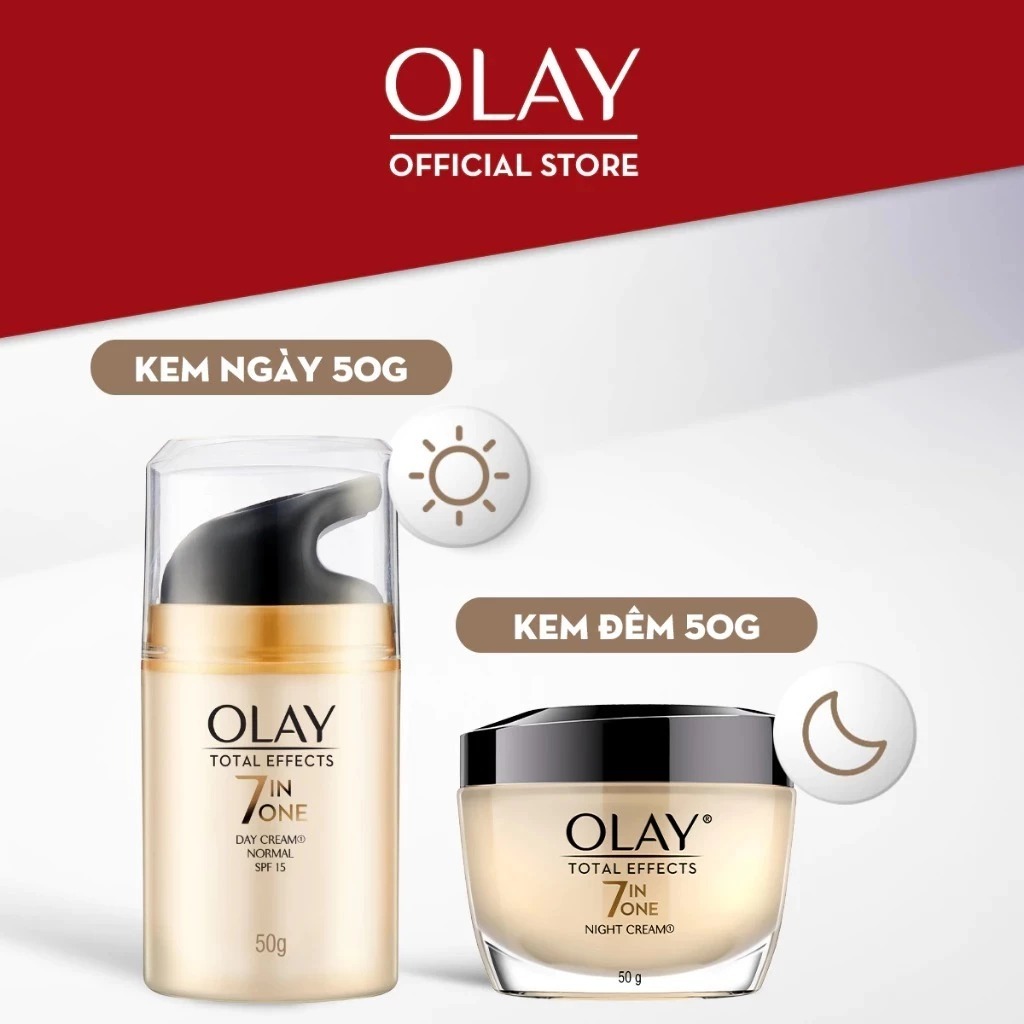 [VHL X OLAY] COMBO Kem Dưỡng Ngày & Đêm Phục Hồi & Ngăn 7 Dấu Hiệu Lão ...