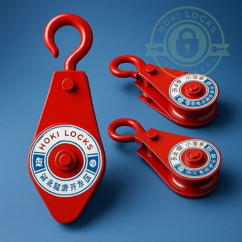 Ròng Rọc Puly Đỏ Treo Cáp nhiều tải trọng 30kg - 50kg - 100kg - 200kg ...